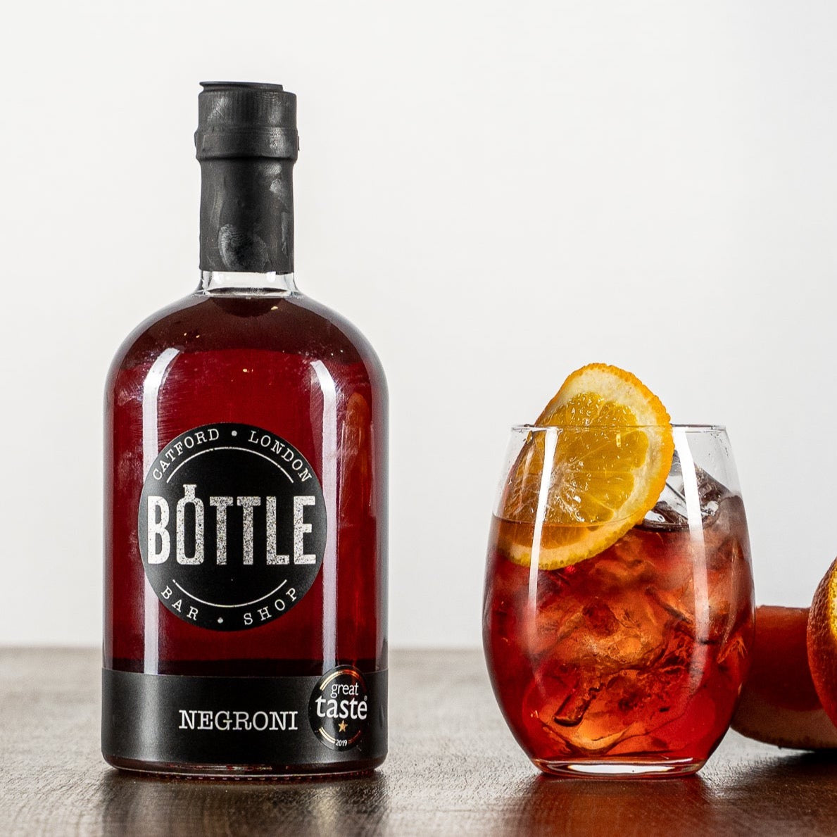 Negroni with Personalised Label – Bottle Bar and Shop's Premixed Classic